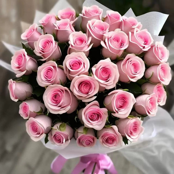 Delightful 24 Pink Roses Bouquet – My Store
